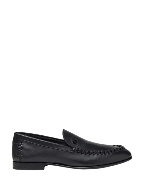 Fendi S Leather Loafer - Black