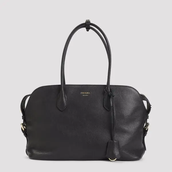Prada Stylish Printada Shopping Handbag 35cm X 24.5cm X 13.5cm - Black