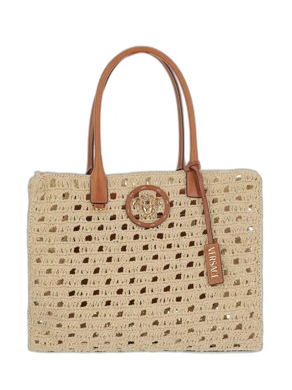 Versace The Mini Medusa Tote Handbag - Natural