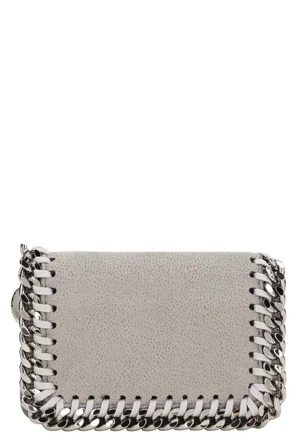 Stella McCartney Falabella Small Flap Wallet - Grey