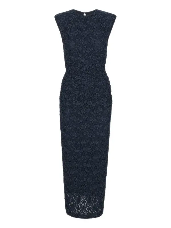 ROTATE BY BIRGER CHRISTENSEN Midi Long Dress With Back Closure And Slit