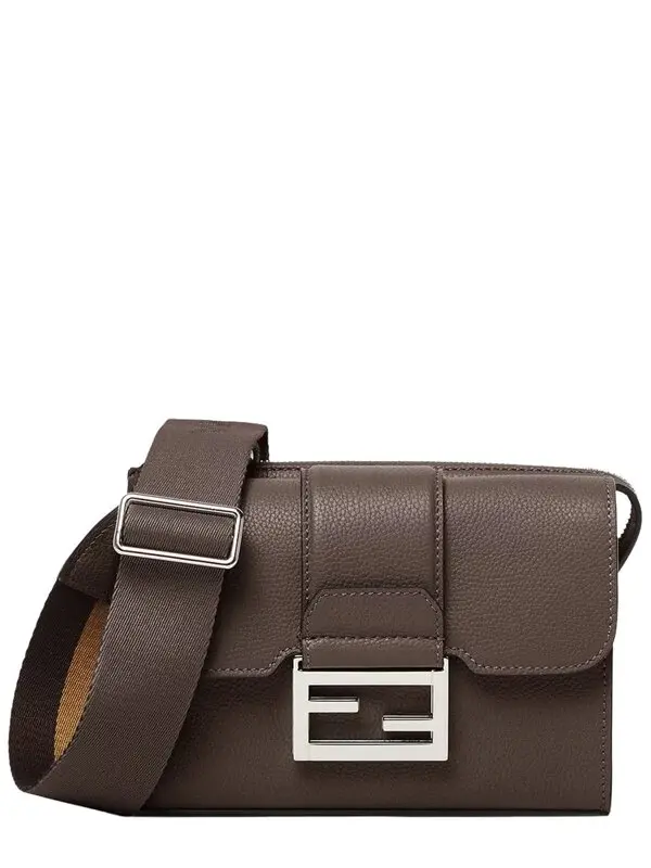 Fendi Leather Crossbody Bag - Brown
