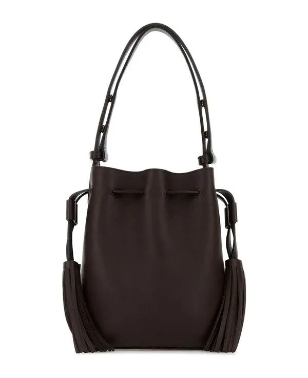 Valentino Garavani Mini Drawstring Handbag - Darkcoffee