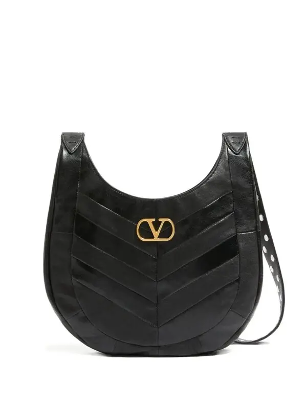 Valentino Garavani Mini Hobo Handbag With Artistic Patchwork Design