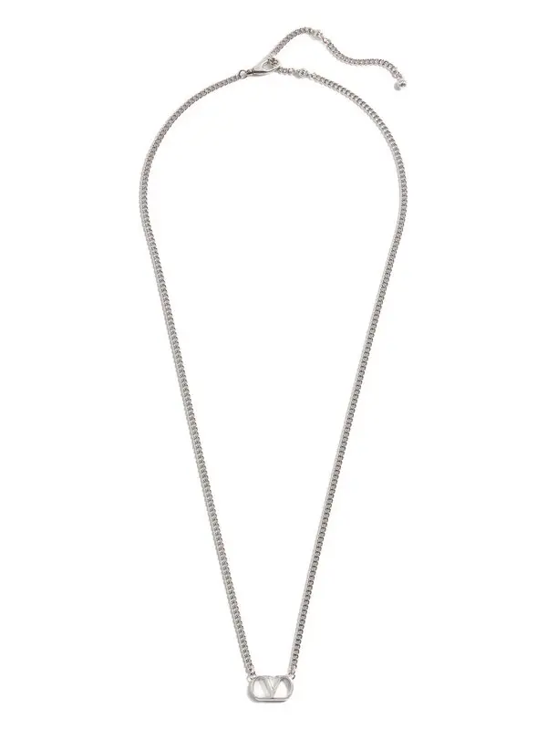 Valentino Garavani Adjustable Chain Necklace - Silver