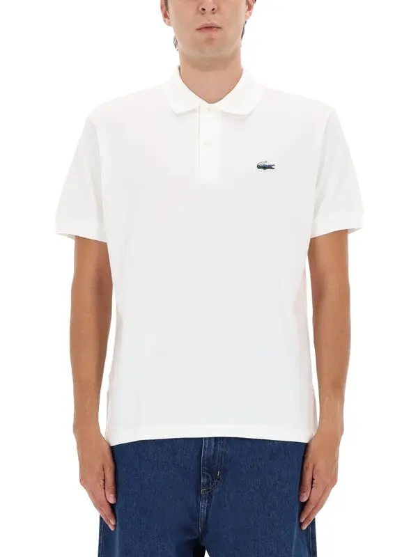 Lacoste Cotton Short Sleeve Polo Shirt - White