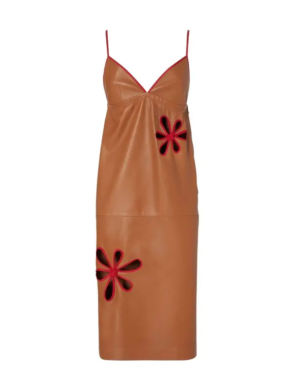 Fendi V-neck Mini Dress With Cut-out Details - Multicolor
