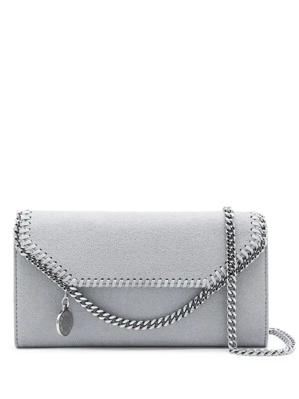 Stella McCartney Mini Vegan Shag Fabric Crossbody Bag With Magnetic Closure - Grigio