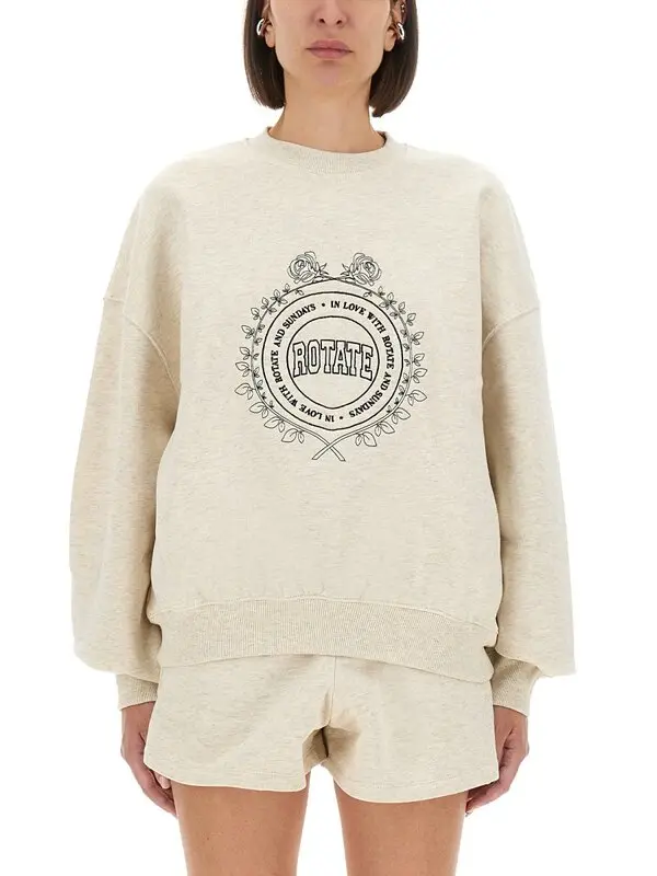ROTATE BY BIRGER CHRISTENSEN Logo Sweatshirt - Grey
