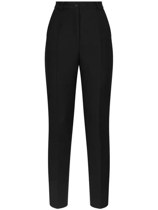 Dolce & Gabbana Tailored Wool Gabardine Tuxedo Pants