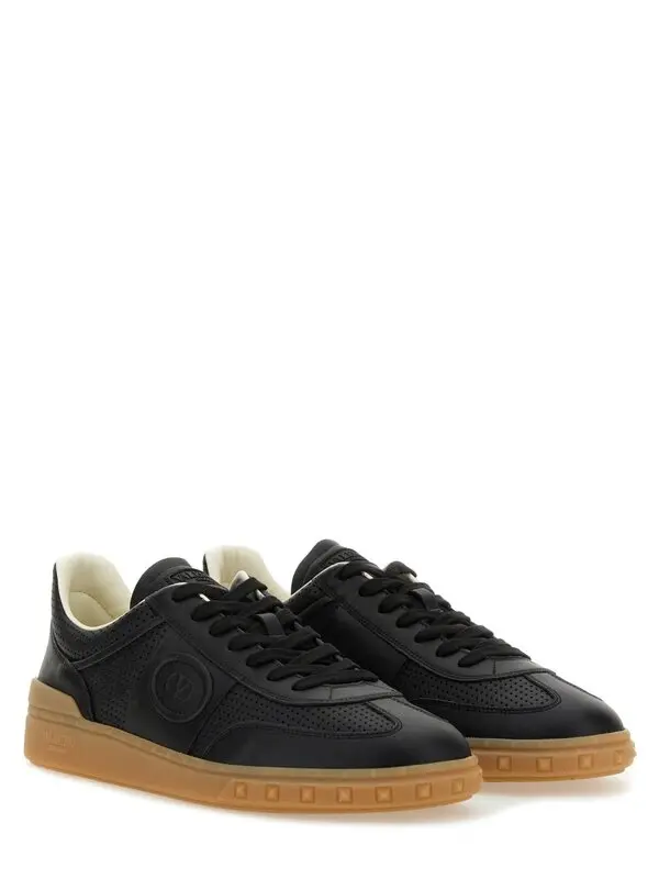 Valentino Garavani Upvillage Low-top Leather Sneakers - Black