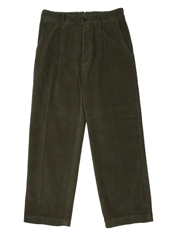 NINE:INTHE:MORNING Tailored Pleated Trousers - Green