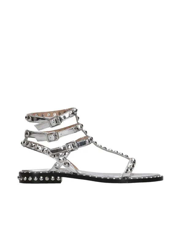 Ash Sleek Metallic Sandals For