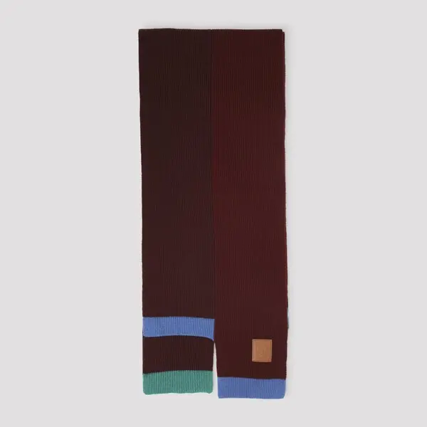 Loewe Ribbed Asymmetric Scarf - Multicolour