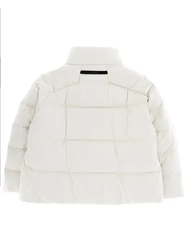 Herno Quilted Puffer Jacket With Stand Collar - Ivory