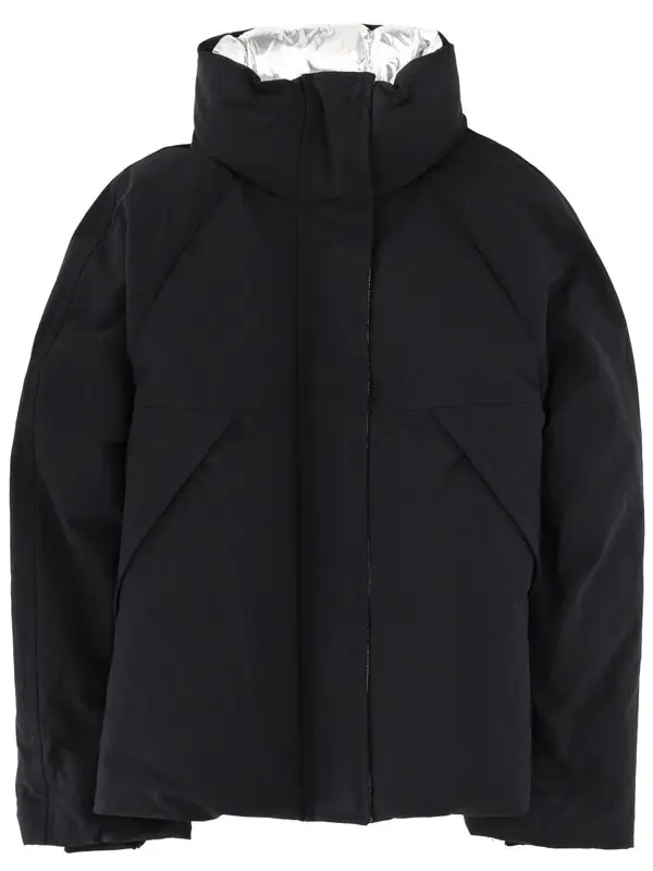 Herno Crinkle Metallic Jacket - Black