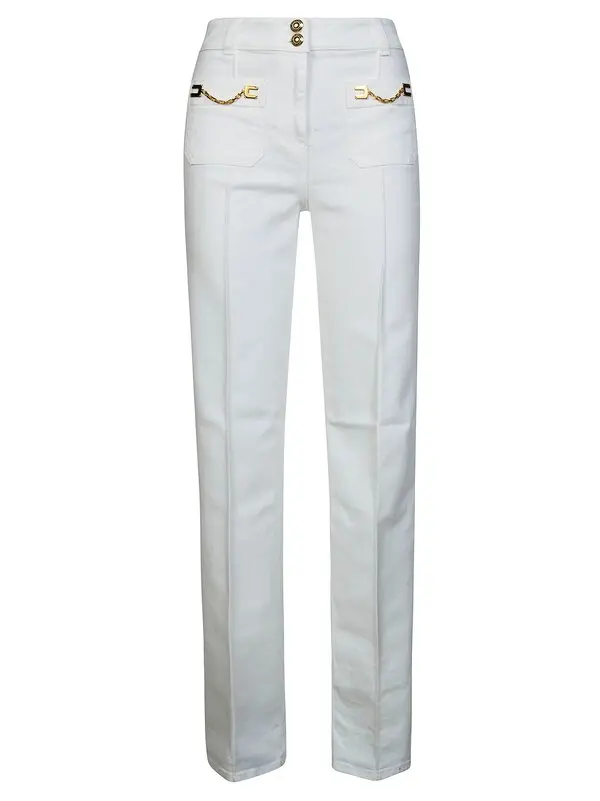 Elisabetta Franchi Chain-detail Jeans