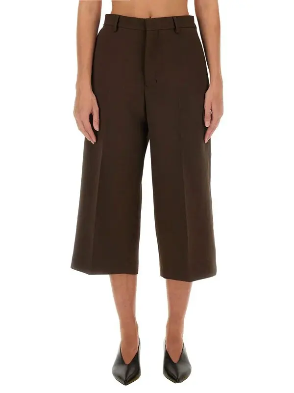 AMI Paris Military Bermuda Cropped Pants