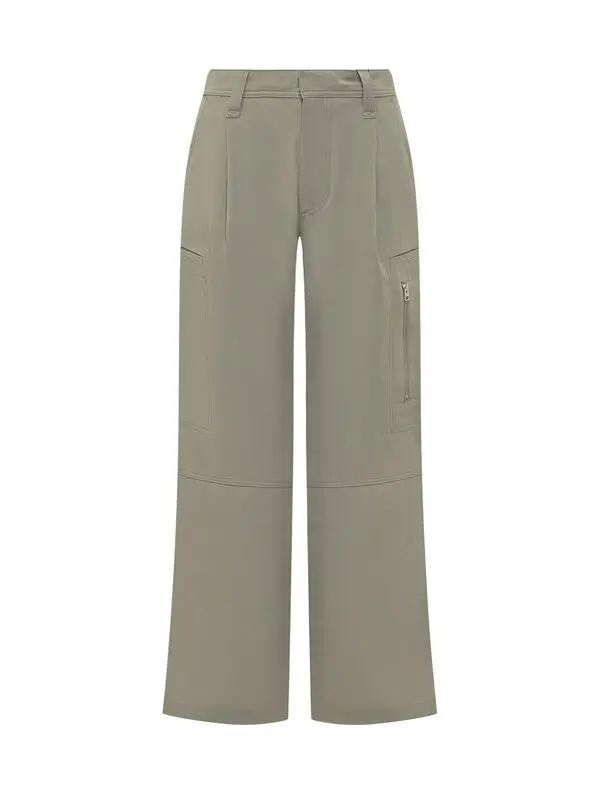 AMI Paris Ss24 Cargo Trousers - Sage