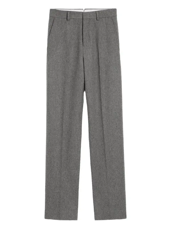 AMI Paris Virgin Wool Tailored Trousers - Grey