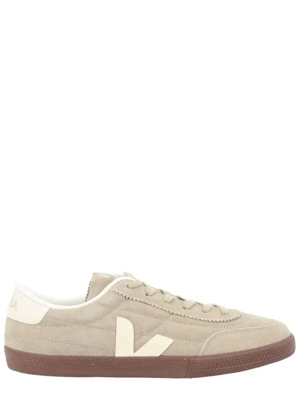 VEJA Suede Low-top Sneakers With Paneled Design - Grey