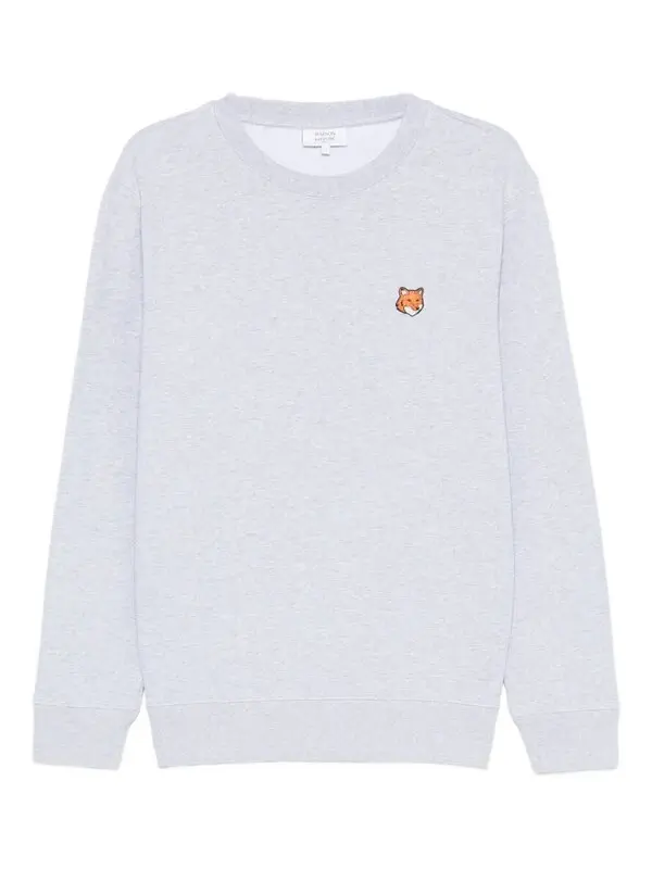 Maison Kitsuné Regular Fit Fox Head Sweatshirt - Grey