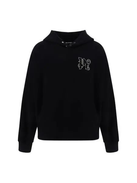 Palm Angels Pa Monogram Embroidered Hoodie