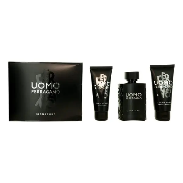 FERRAGAMO Ultimate Grooming Set: 3.4 Oz Eau De Toilette, 3.4 Oz After-shave Balm & 3.4 Oz Shower Gel - Default