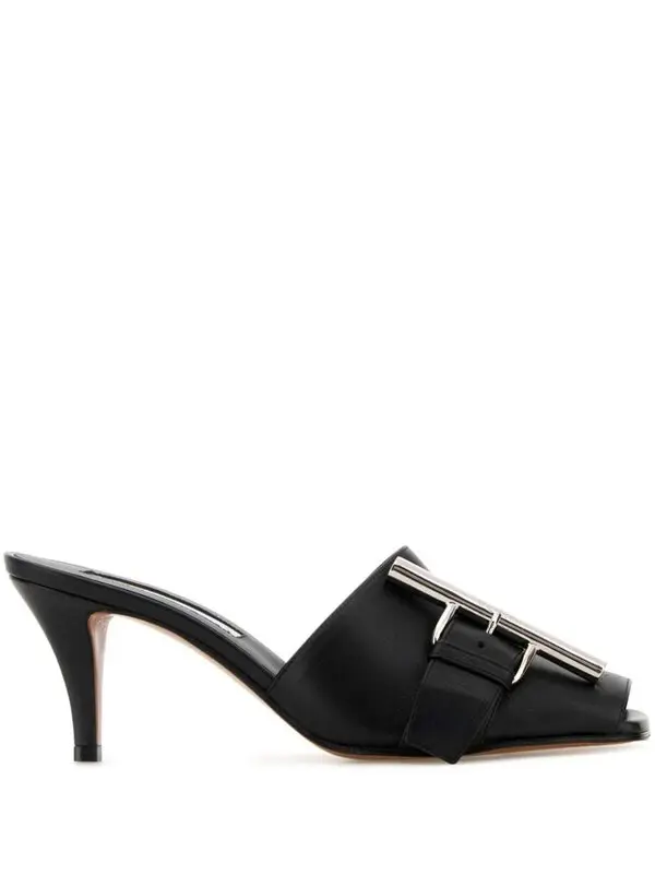 Alexander McQueen Open Toe Heeled Sandals - Nero