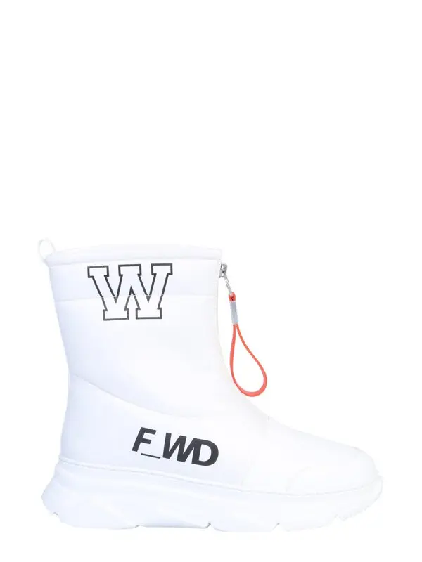 FORWARD Mini Leather Boot - White