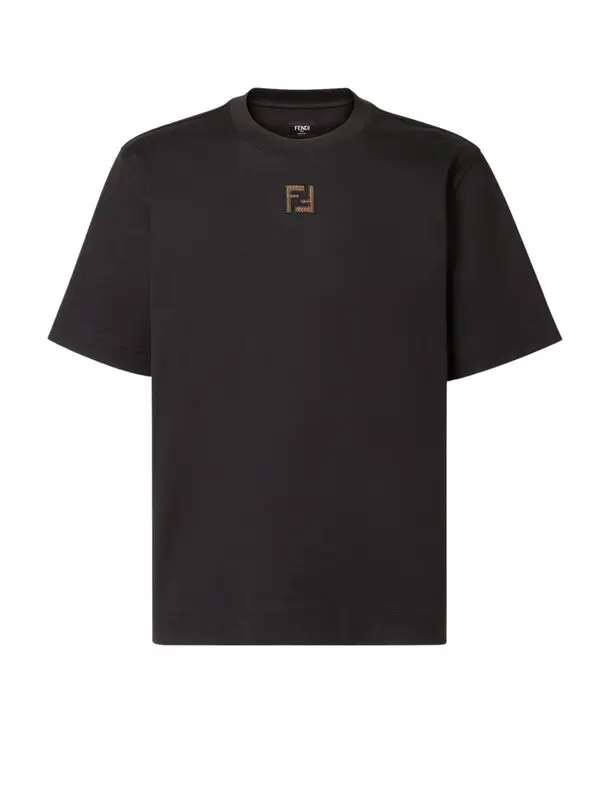 Fendi T-shirt Cotton - Black