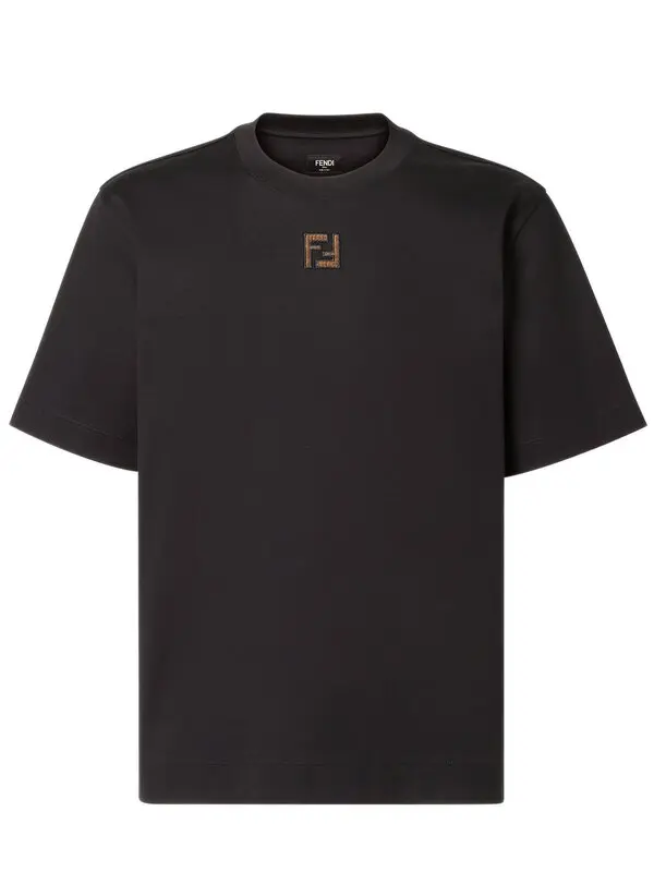 Fendi T-shirt Cotton - Black
