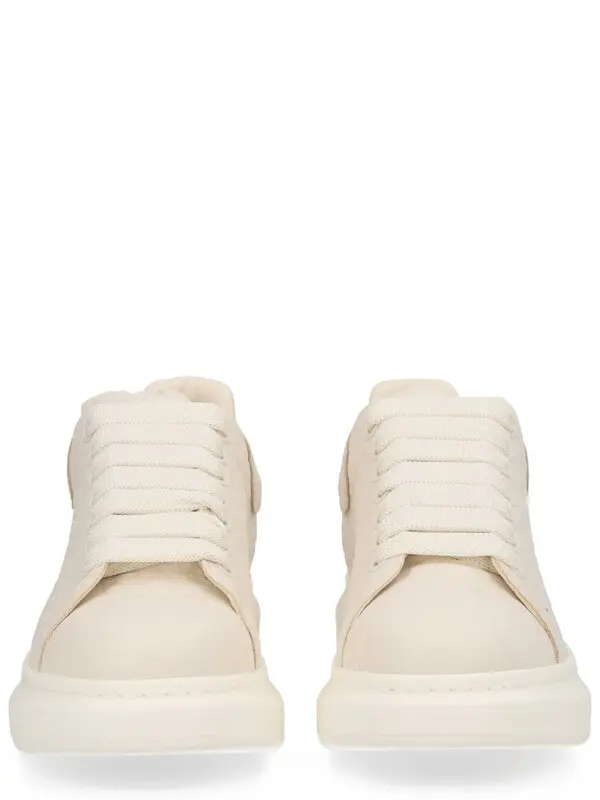 Alexander McQueen Leather Sneakers - White