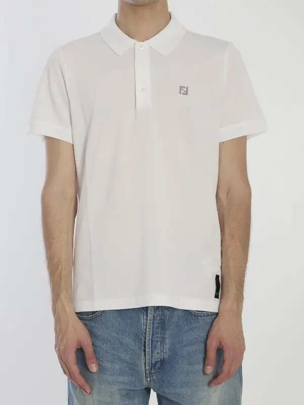 Fendi Polo Shirt Cotton - White