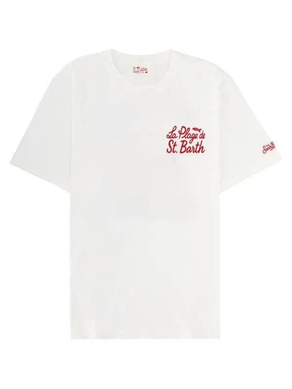 MC2 SAINT BARTH Classic Cotton T-shirt For - White