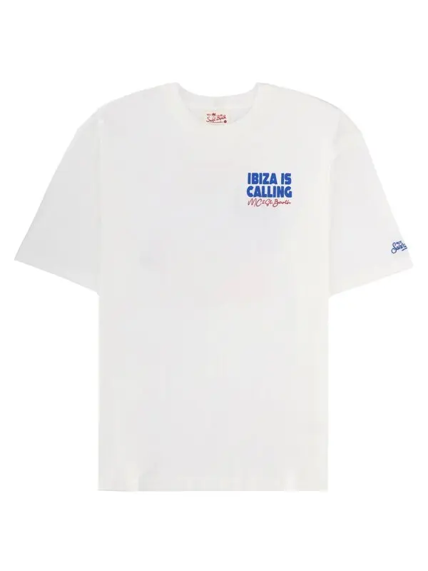 MC2 SAINT BARTH Graphic Cotton T-shirt - White