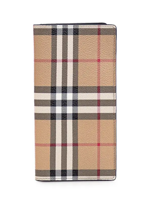Burberry Check Pattern Mini Wallet