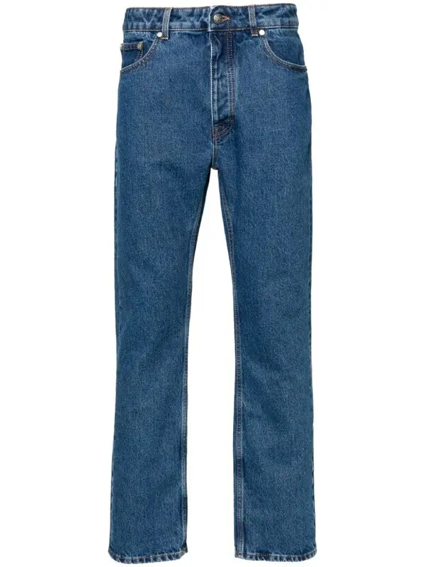 Palm Angels Monogram Straight Leg Pants - Lightblue
