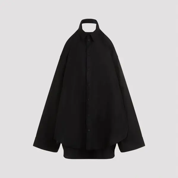 Balenciaga Suspended Shirt Dress - Black