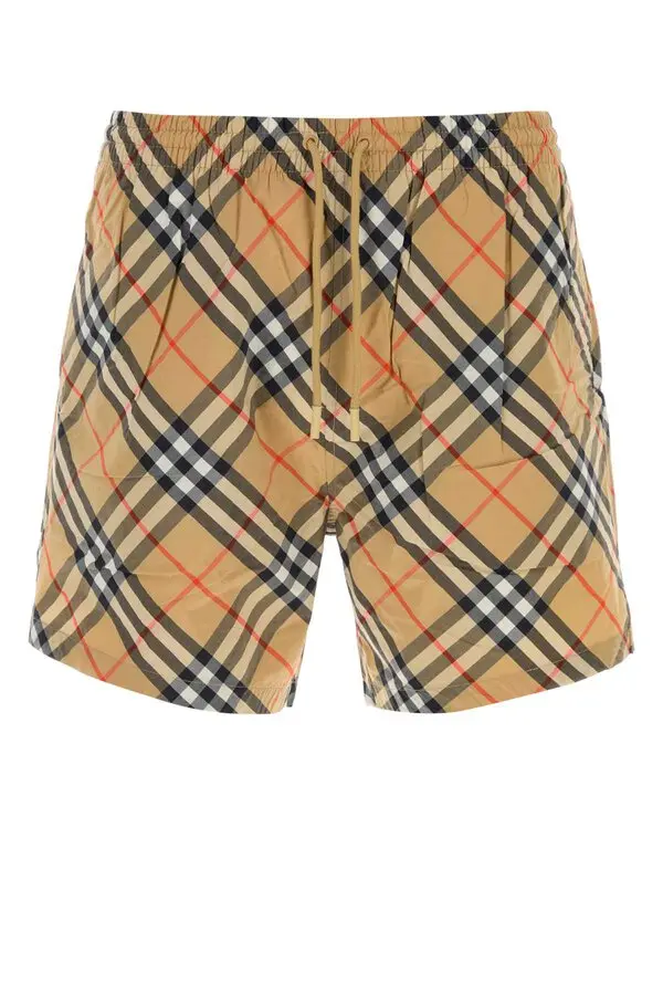 Burberry Checked Swim Trunks - Sandipchec