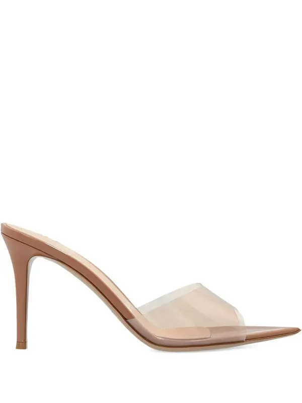GIANVITO ROSSI 85 Mm Stiletto Pointed Toe Sandals - Beige