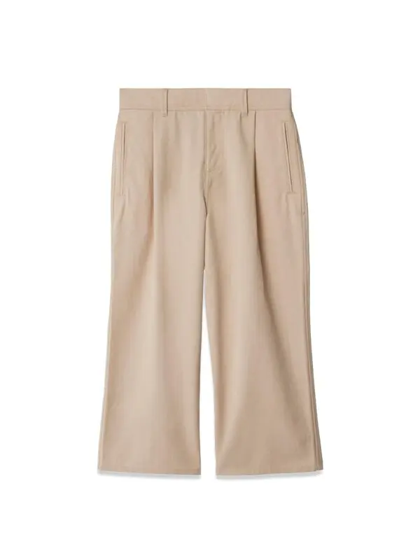 Burberry Mid-rise Straight Leg Pants - Beige