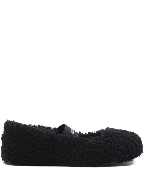 Moon Boot Stylish Shearling Boot With Logo Band Available