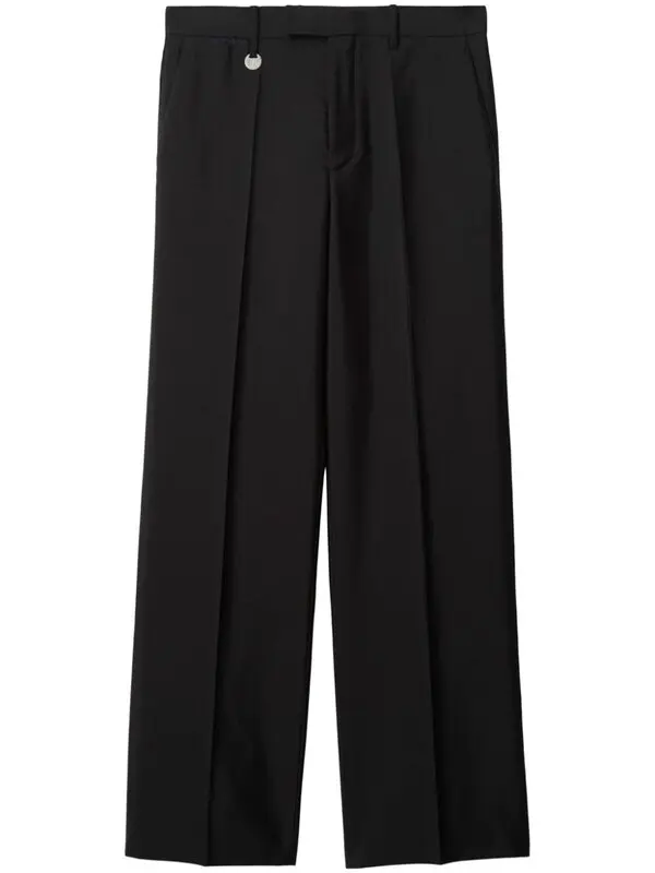 Burberry Wool-blend Tailored Trousers - Black