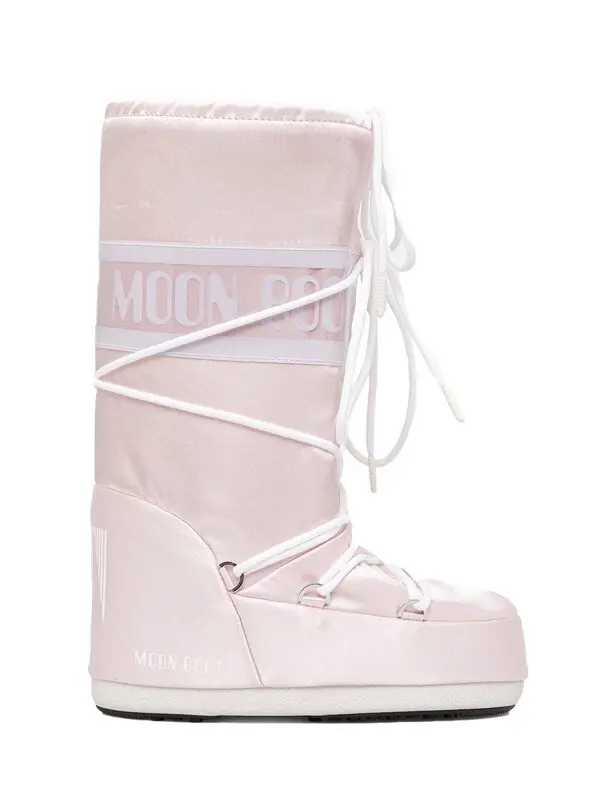 Moon Boot Icon Pearly Knee High Boots - Pink