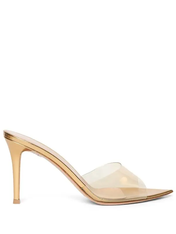 GIANVITO ROSSI Pointed Toe Plexi Band Sandals
