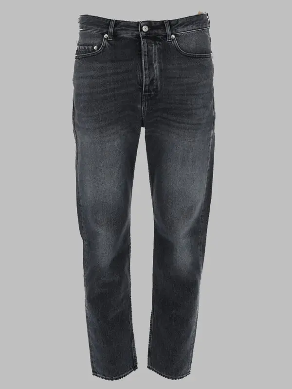 GOLDEN GOOSE Distressed Straight Leg Jeans - Grey