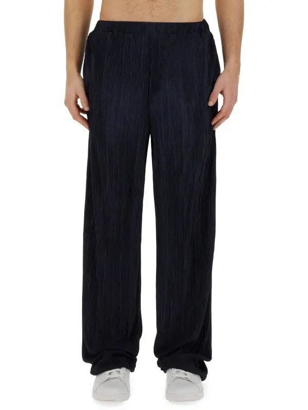 FAMILY FIRST Relaxed Fit Pleated Pants - Blue