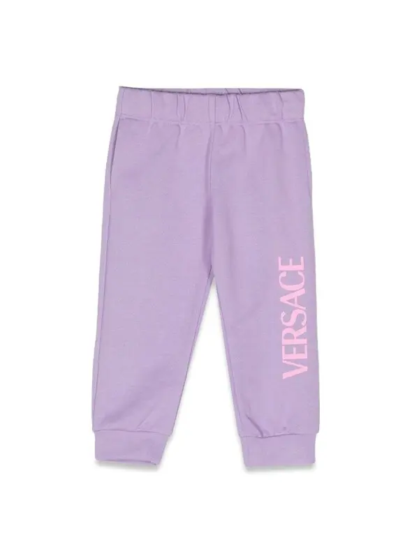 Versace Baby Cotton Logo Jogger Pants - Lilac