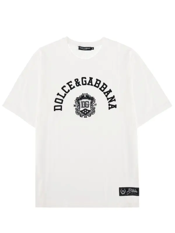 Dolce & Gabbana Jersey T-shirt With Embroidery - White
